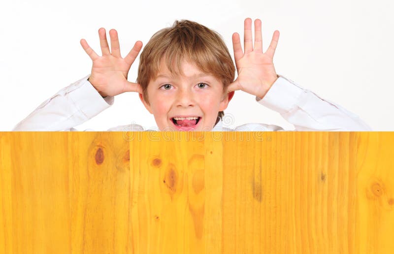 Cheeky kid. stock image. Image of expression, noticeboard - 13344883