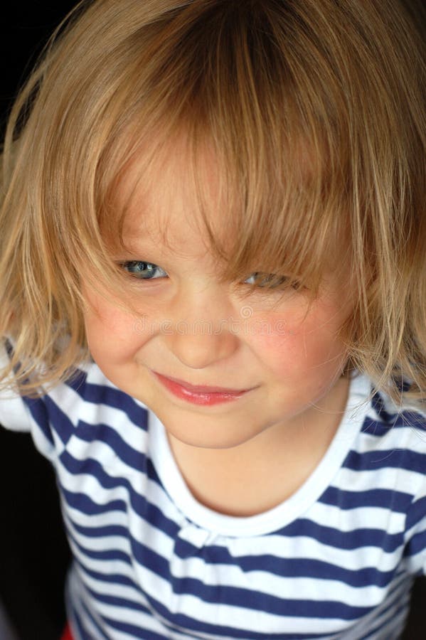 Cheeky little girl stock photo. Image of blue, cheeky - 16989022