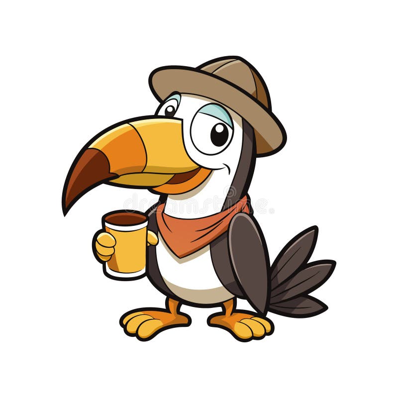 Cheeky Toucans Joyful Coloring Session Stock Vector - Illustration of ...