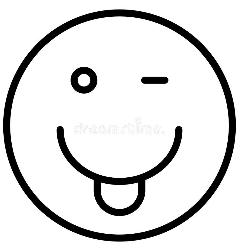 Cheeky, Yawn Vector Isolated Icon Which Can Easily Modify or Edit Stock ...