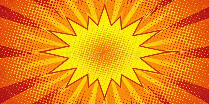 Cheerful Abstract Background Comic Book Style Halftone Patterns ...