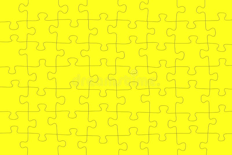 Cheerful Background from Yellow Puzzles. Seamless Bright Wallpaper ...