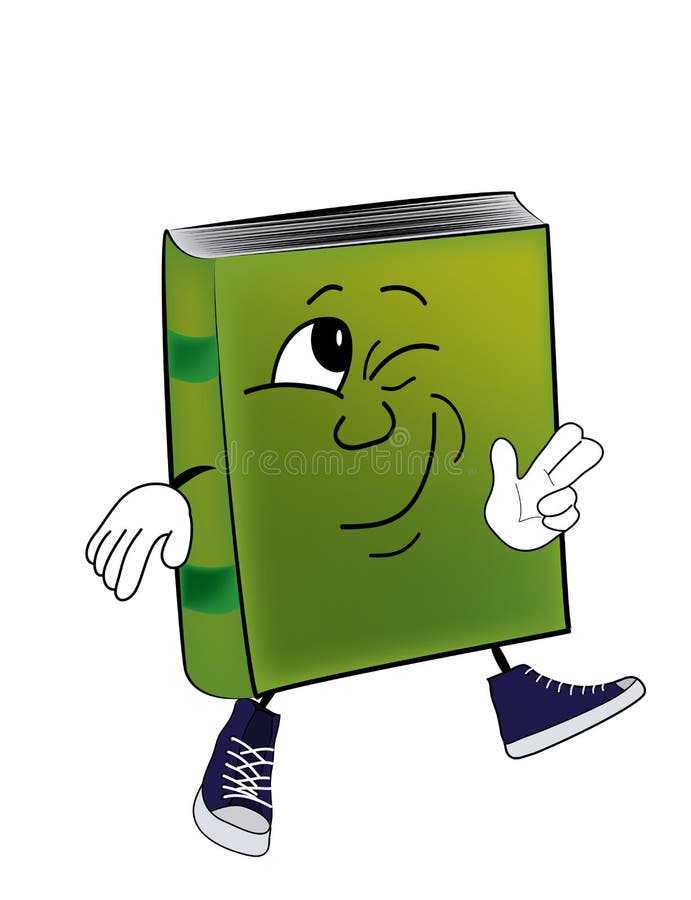 Sad book cartoon stock illustration. Illustration of reading - 43151019