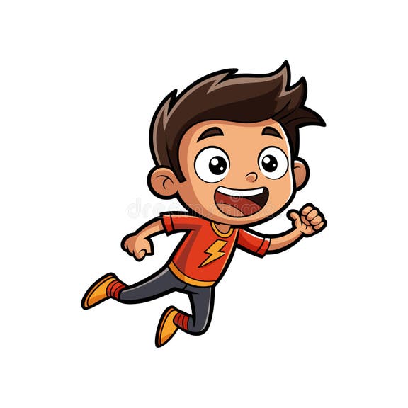 Cheerful Boy Talking Happily Stock Photo - Illustration of character ...