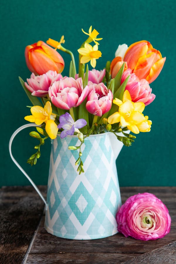 Cheerful Bright Spring Flowers Stock Image - Image of spring ...