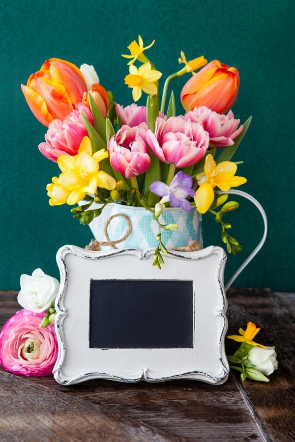 Cheerful Bright Spring Flowers Stock Photo - Image of cheerful ...