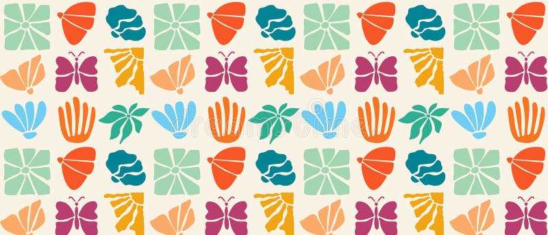 Cheerful Bright Vintage Retro Pattern in Patchwork Style. Seamless ...