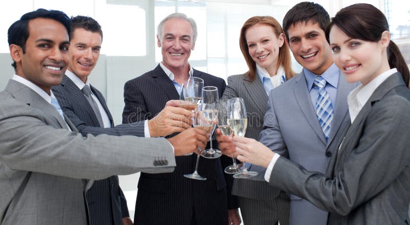 Cheerful Business People Celebrating a Sucess Stock Image - Image of ...