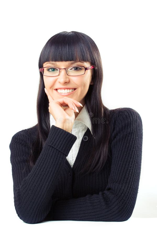 Glasses Eyewear Business Woman Happy Portrait Stock Image Image Of
