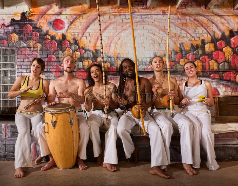 Capoeira Performers Musical Instruments Stock Photos - Free & Royalty ...