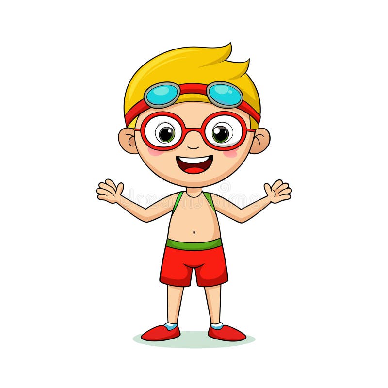 Cartoon Boy Swimming Stock Illustrations – 6,657 Cartoon Boy Swimming ...