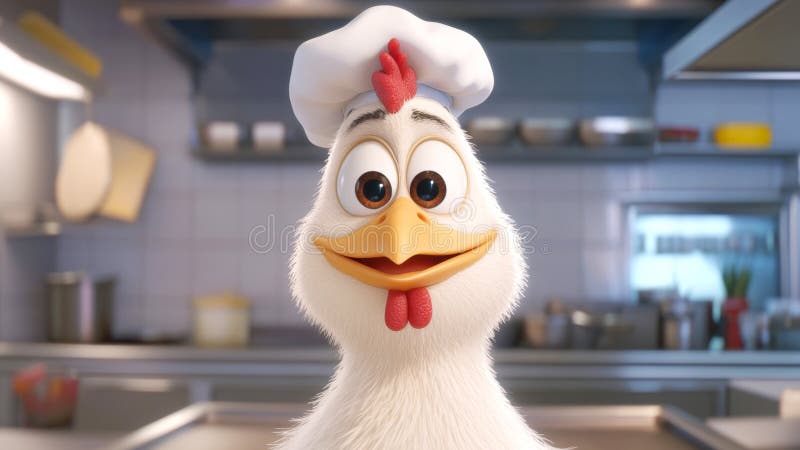 Chicken Chef Cartoon Rooster Cockerel Mascot Sign Stock Vector ...