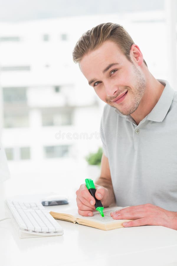 Cheerful Casual Models Posing In A Line Looking At Camera Stock Photo ...