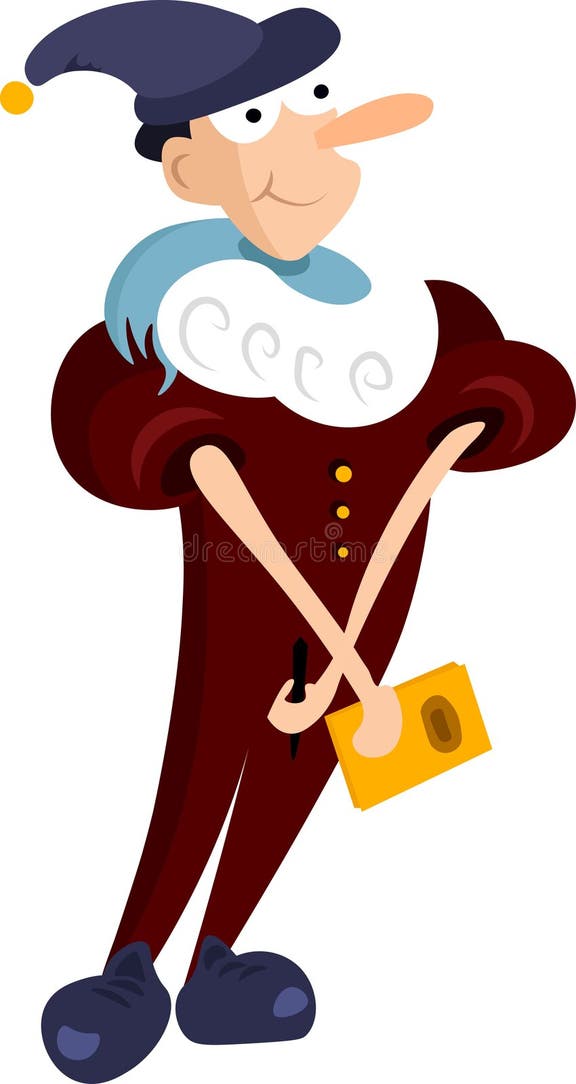 Cheerful Celebratory Character in a Cap Stock Vector - Illustration of ...