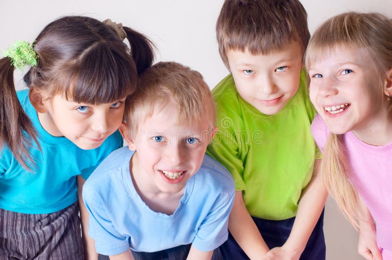 Cheerful children stock image. Image of face, gladness - 19226919