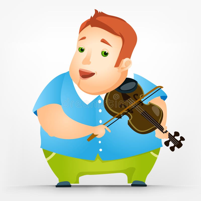 Fat Man Play Violin Stock Illustrations – 3 Fat Man Play Violin Stock ...