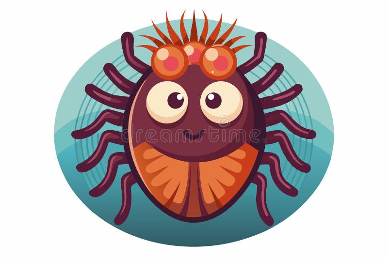 A Cheerful and Colorful Lice Character is Presented in a Whimsical ...