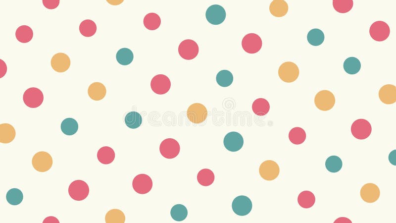 Cheerful Colorful Polka Dot Pattern, Playful Background, Vector Design ...