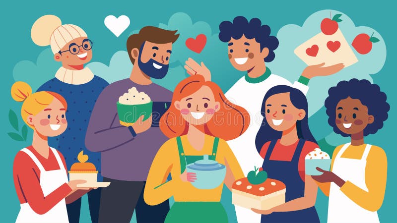A Cheerful Community Gathering Sharing a Love for Baking and Giving ...