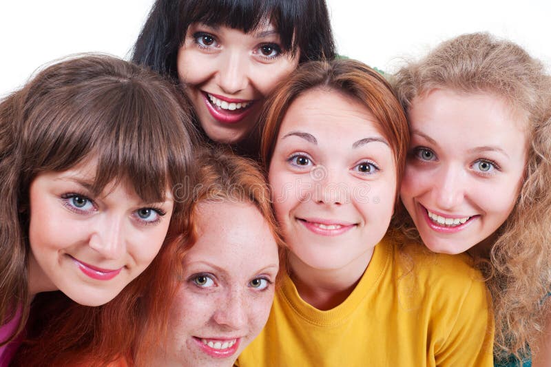 Cheerful company stock photo. Image of girl, people, friendly - 14625154