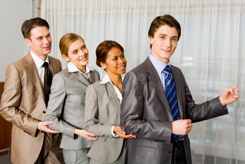 Cheerful company stock photo. Image of partnership, group - 9701460