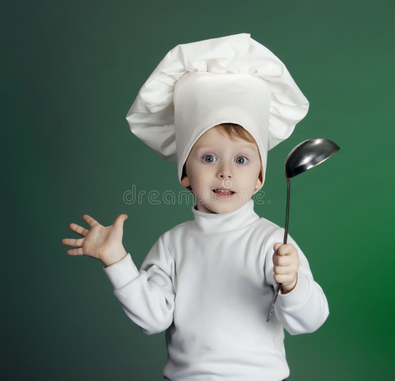 The cheerful cook stock photo. Image of cheerful, trainee - 17349012
