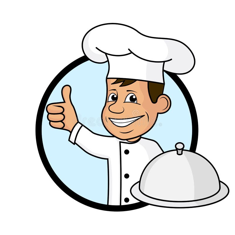 Cheerful cook. stock vector. Illustration of kitchen - 87309920