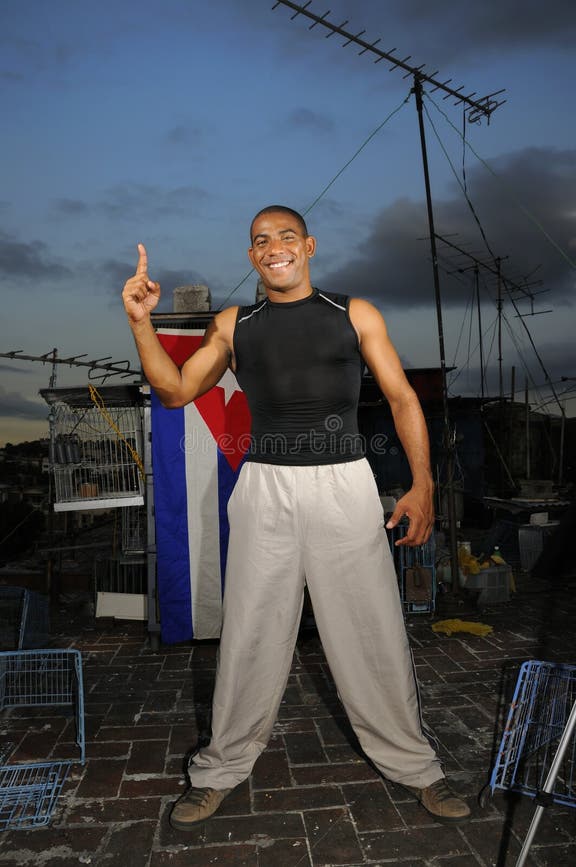 Cheerful cuban guy stock photo. Image of casual, hispanic - 11471676
