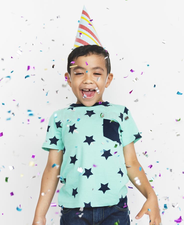 Cheerful Cute Kid Having Fun Concept Stock Photo - Image of cute ...