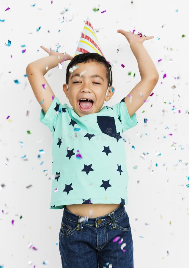 Cheerful Cute Kid Having Fun Concept Stock Photo - Image of smiling ...