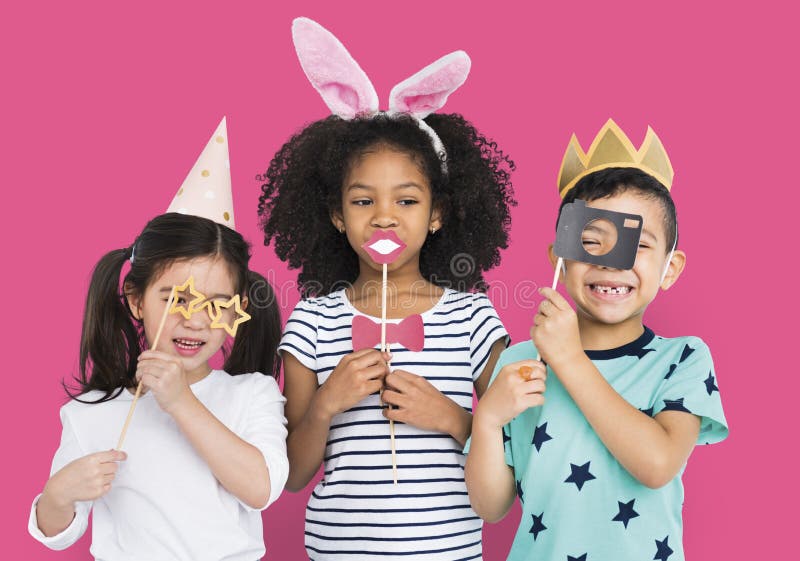 Cheerful Cute Kid Having Fun Concept Stock Image - Image of isolated ...