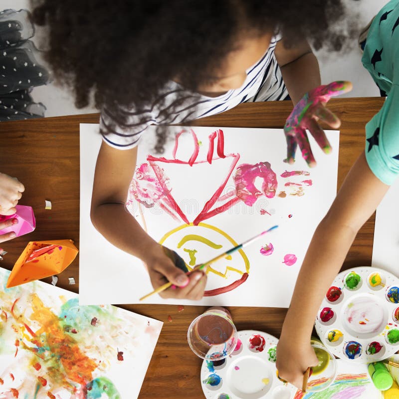 Cheerful Cute Kid Having Fun Concept Stock Photo - Image of girl ...