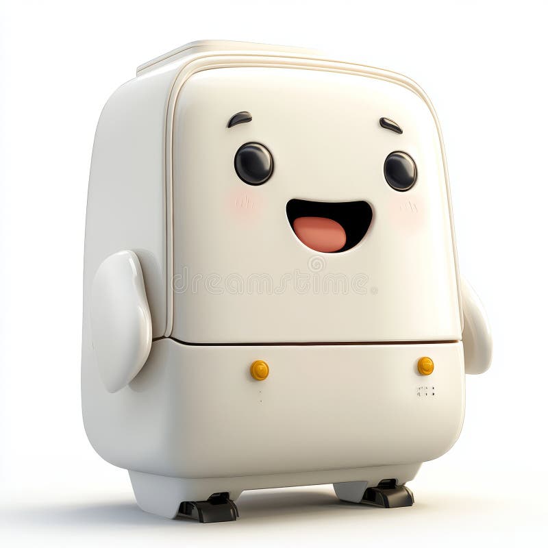 Cute Cartoon Shredder Smiling Joyfully with a Bright Expression Stock ...