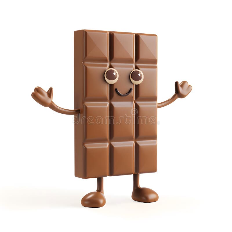 A Cheerful 3D Chocolate Character Celebrating International Chocolate ...