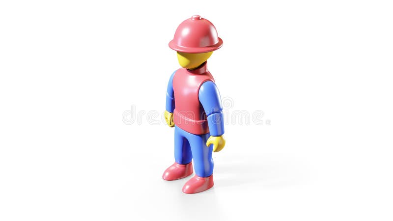 Cheerful 3D Render Characters Walking Together Stock Illustration ...