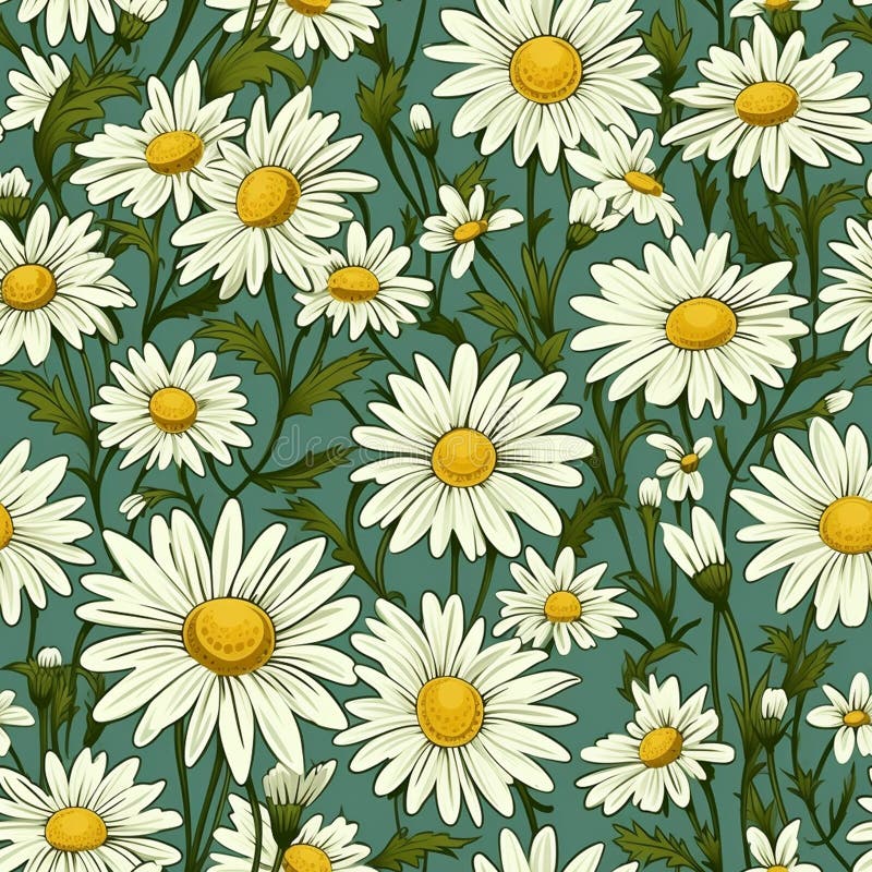 Cheerful Daisy Motif for Eye-catching Backdrop Stock Photo - Image of ...