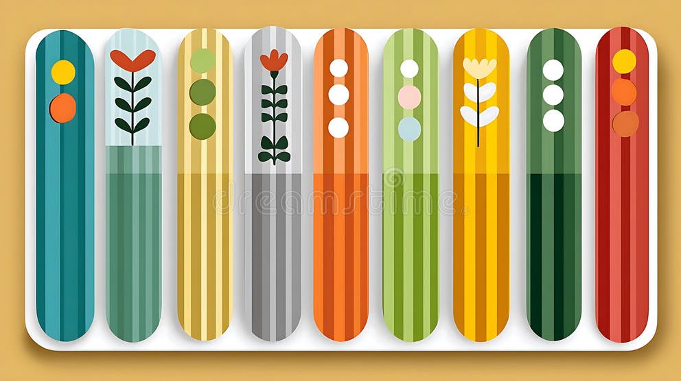 Cheerful Digital Illustration of Kindness Chart Pastel Column Layout ...