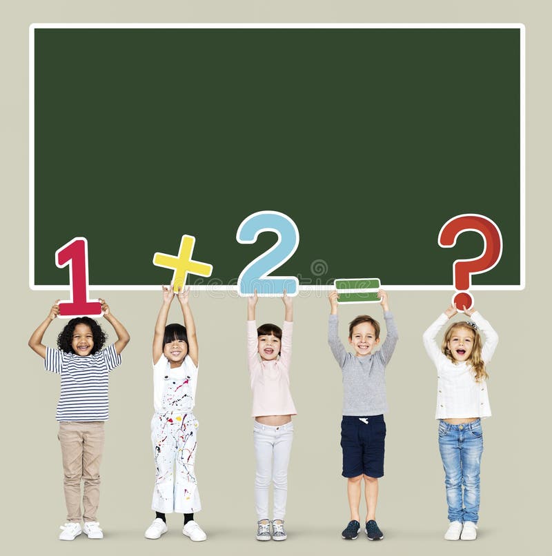 Kids Mathematics Calculation Background Stock Photo - Image of learning ...