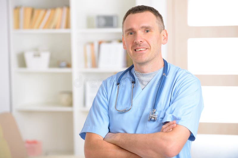 Cheerful doctor stock photo. Image of treatment, profession - 36984288