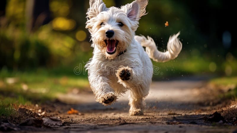 A Cheerful Dog Chasing Its Tail with Exuberance Stock Illustration ...