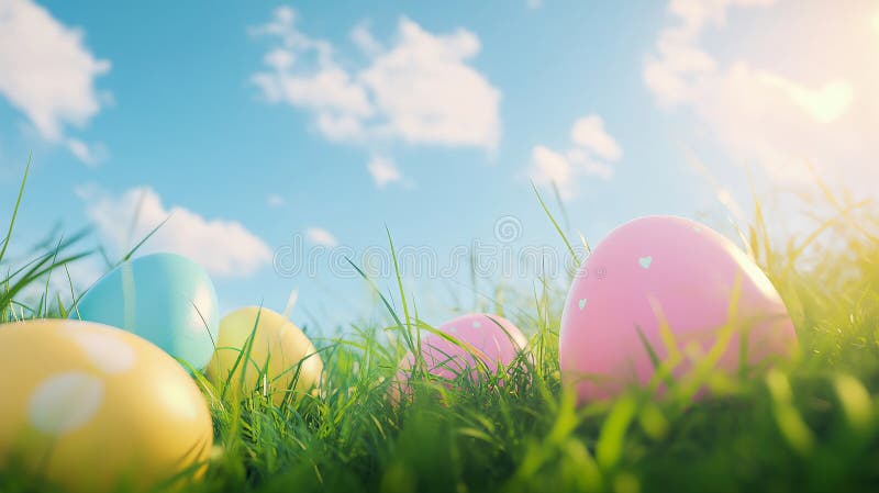 Cheerful Easter. a Festive Easter Background Stock Photo - Image of ...