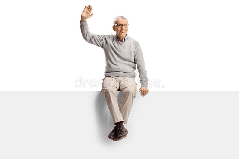 Rear View Shot of a Senior Man and Woman in Embrace Stock Image - Image ...