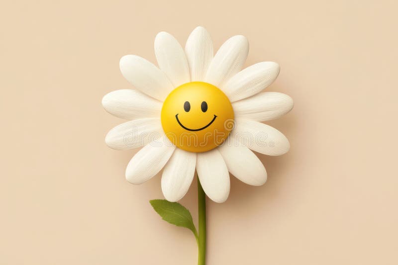 Colorful Smiley Face Flower Background Stock Vector - Illustration of ...