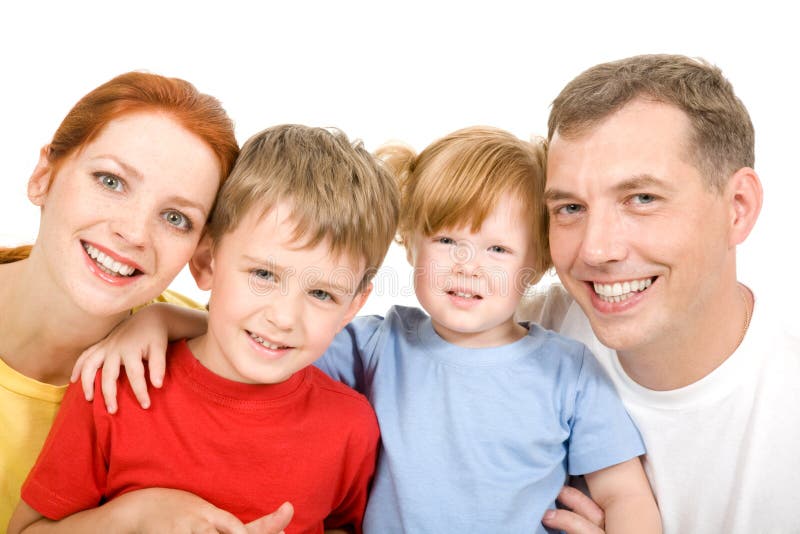 The Happiest Family in the World Stock Photo - Image of community ...