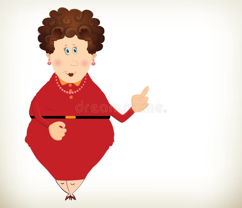Fat lady stock vector. Illustration of choice, funny - 17663360