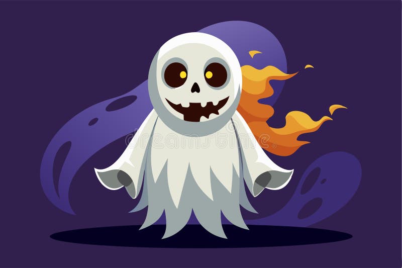 A Cheerful Ghost with a Friendly Expression and Customizable Features ...