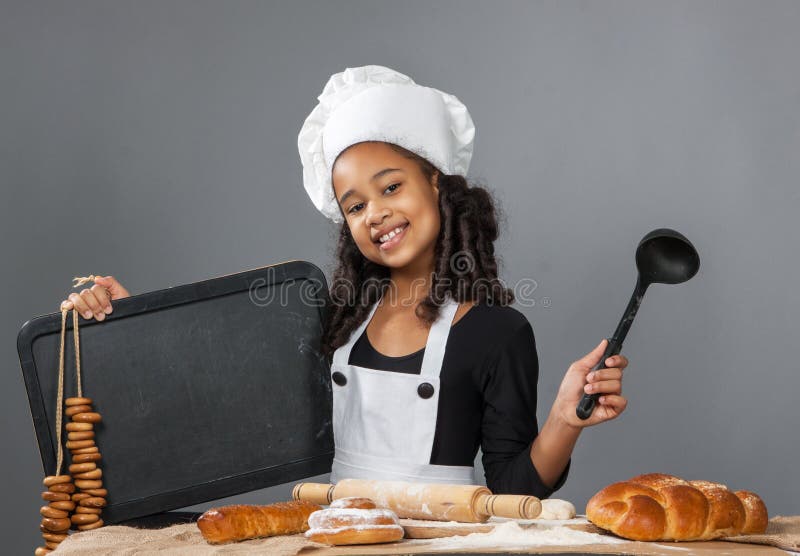 Girl chef stock image. Image of chef, cook, gown, confident - 31596267