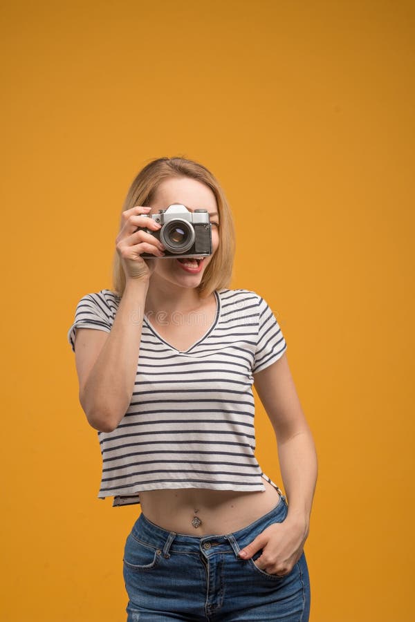 Hipster Girl With Retro Camera Stock Photo - Image of people, adult ... Hipster Girl With Retro Camera Stock Photo - Image of people, adult ...