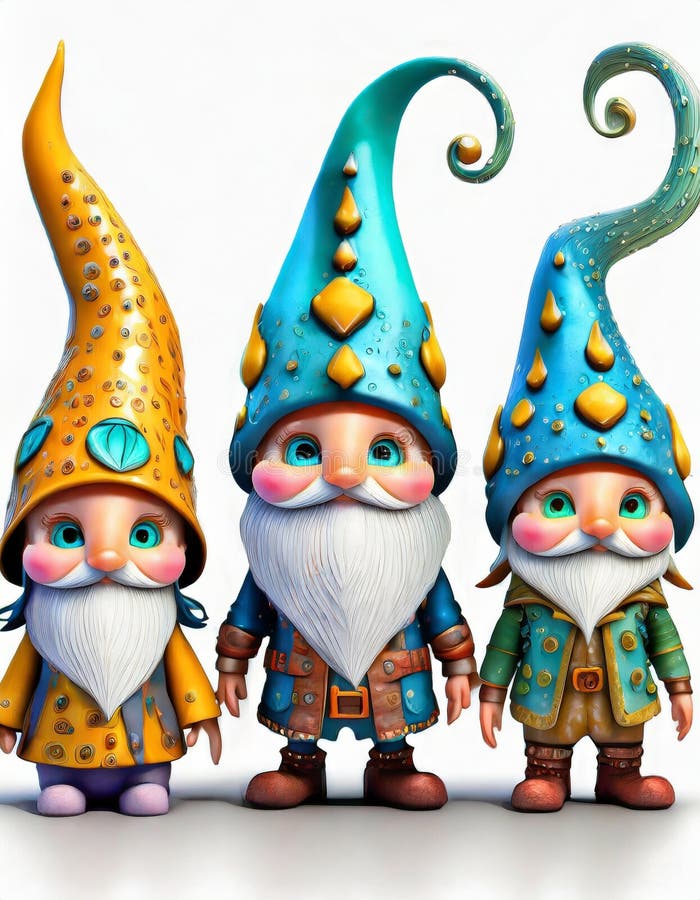 Cheerful illustrated dwarf stock illustration. Illustration of clothing ...