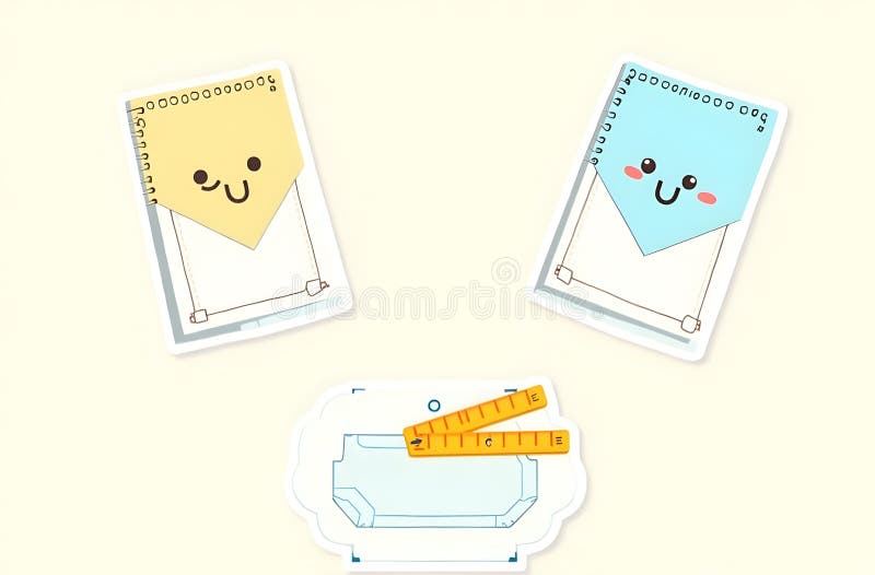 Cute Spiral Notebooks Stock Illustrations – 218 Cute Spiral Notebooks ...